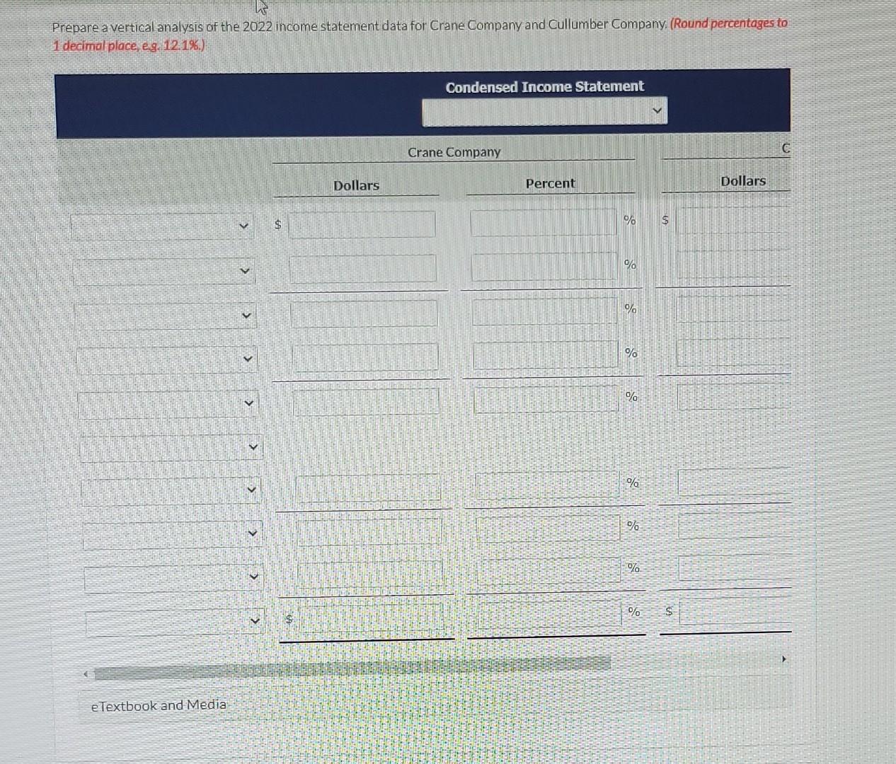 Solved Here are comparative financial statement data for | Chegg.com