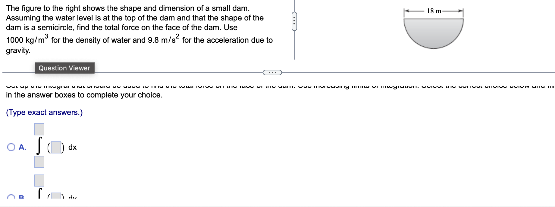 Solved The figure to ﻿the right shows the shape and | Chegg.com