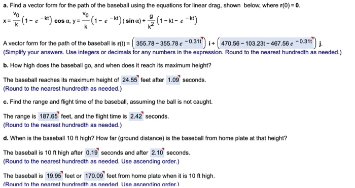 A baseball is hit when it is 3 ft above the ground. | Chegg.com