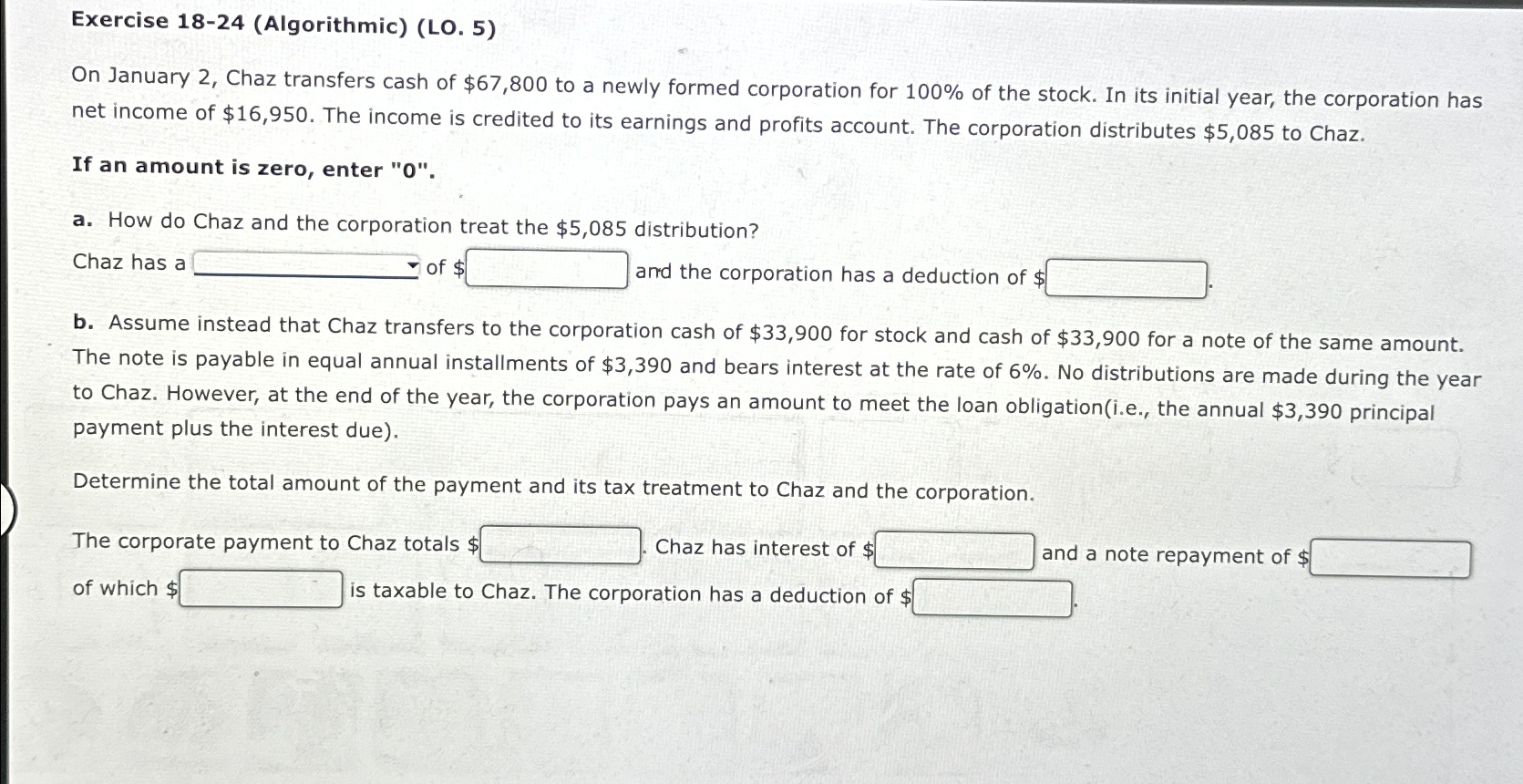 Solved Exercise 18-24 (Algorithmic) (L0. 5)On January 2, | Chegg.com