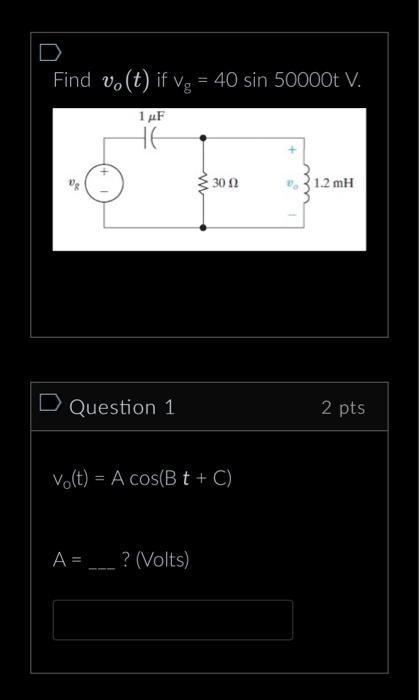 Solved Consider a 1st-Order RL High-pass Filter with | Chegg.com