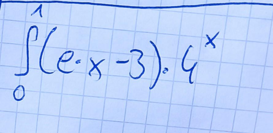 Solved ∫(e⋅x−3)⋅4x | Chegg.com