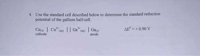 Solved Galvanic Cells & Cell Potential Worksheet 1. Assume | Chegg.com