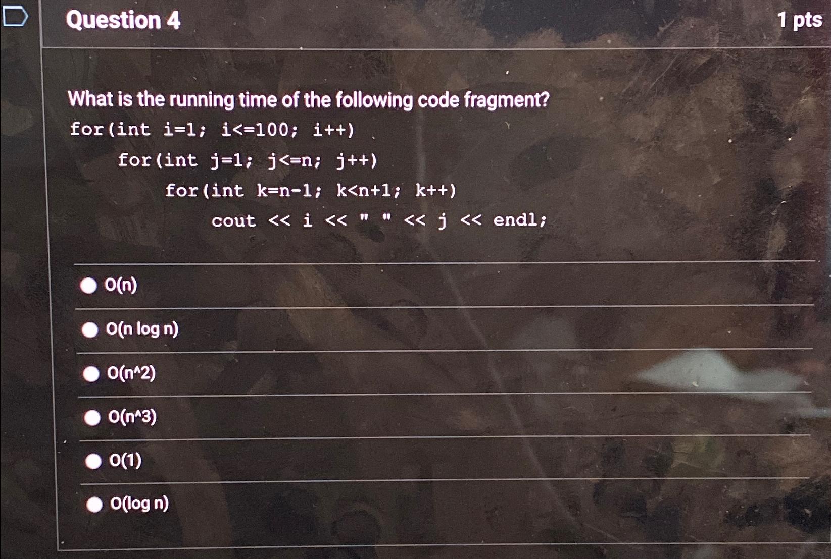Solved Question 41 ﻿ptsWhat is the running time of the | Chegg.com