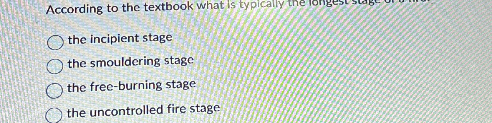 Solved According to the textbook what is typically the | Chegg.com