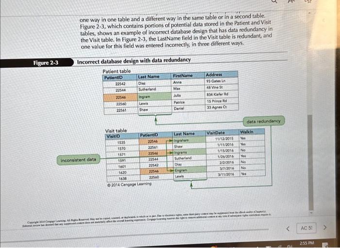 TUTORIAL OBJECTIVES Building a Database Session 2.1 - | Chegg.com