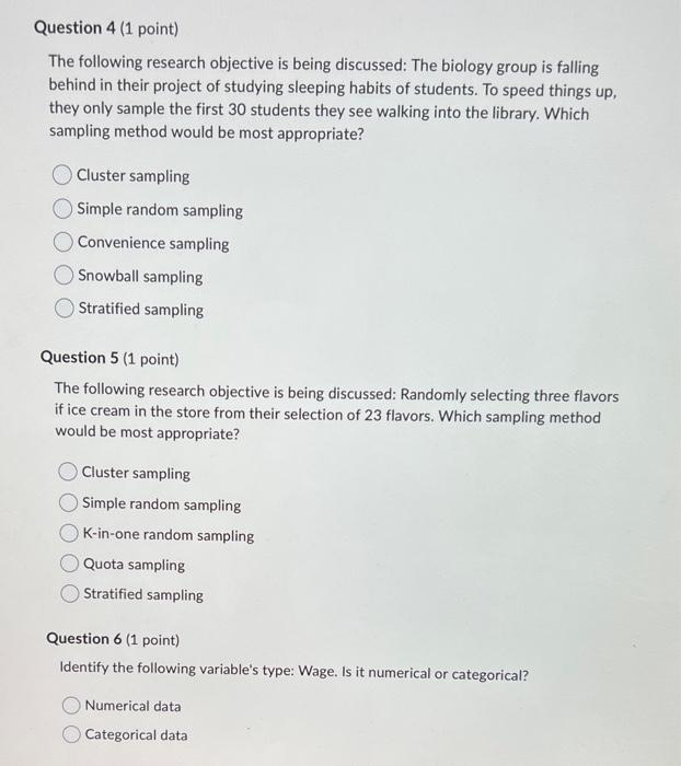 Solved The following research objective is being discussed: | Chegg.com