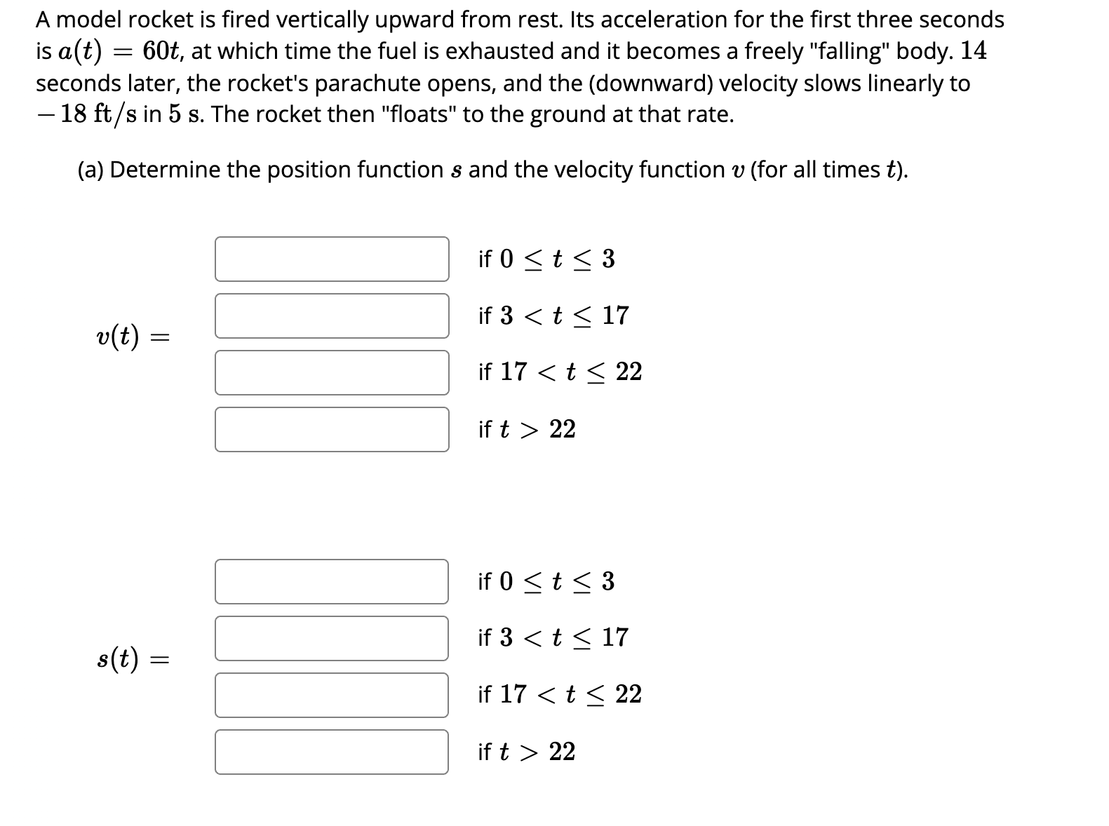 Solved A model rocket is fired vertically upward from rest. | Chegg.com