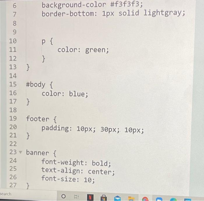 Solved on in 000 UA Time left 1:10:21 The CSS code below has | Chegg.com