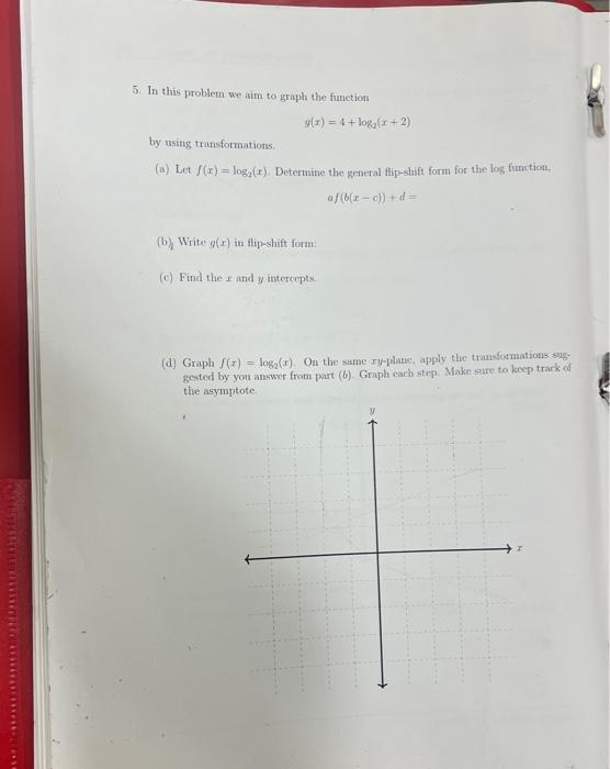 Solved 5. In this problen we aim to graph the function | Chegg.com