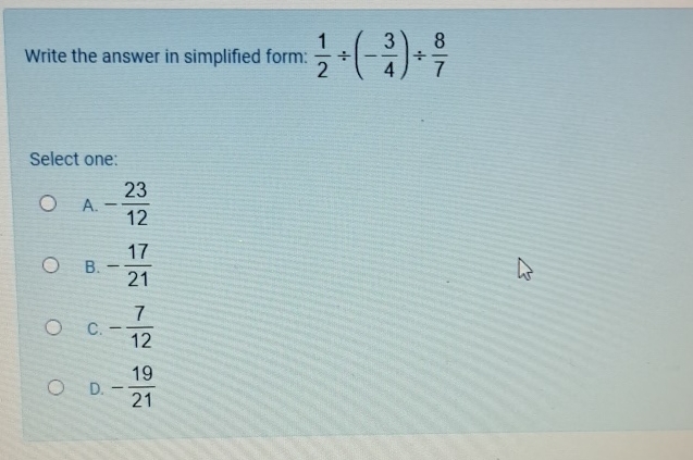 Solved Write the answer in simplified form: | Chegg.com