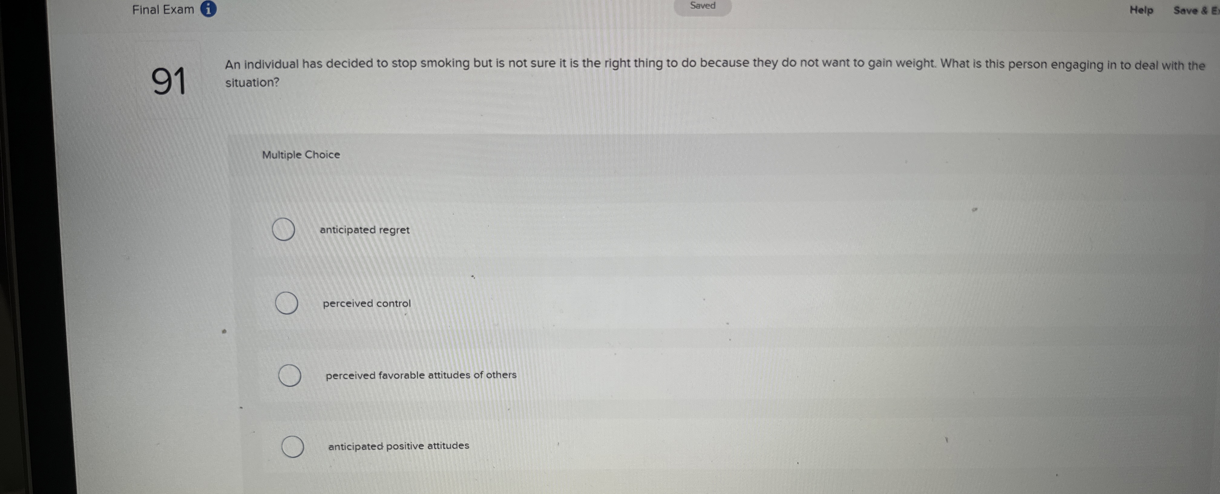 Solved Final Exam iSavedHelpSave & E91An individual has | Chegg.com