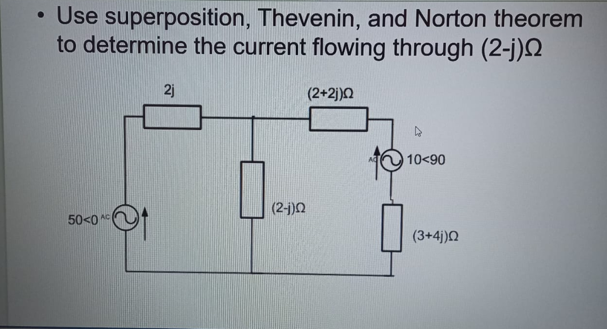 Solved Use superposition, Thevenin, and Norton theorem to | Chegg.com