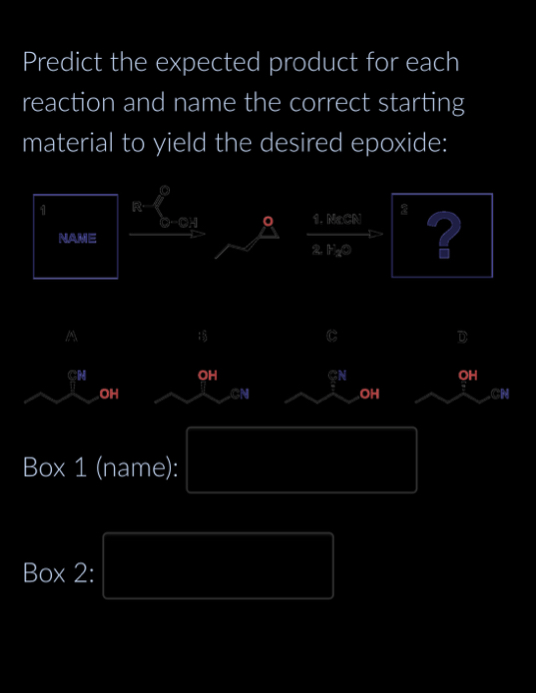 [Solved]: Predict the expected product for each reaction and