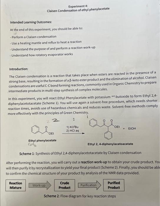 Solved 1- The experiment you performed was solvent-free. | Chegg.com