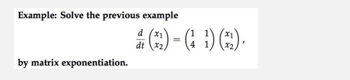 Solved Example: Solve the previous example | Chegg.com