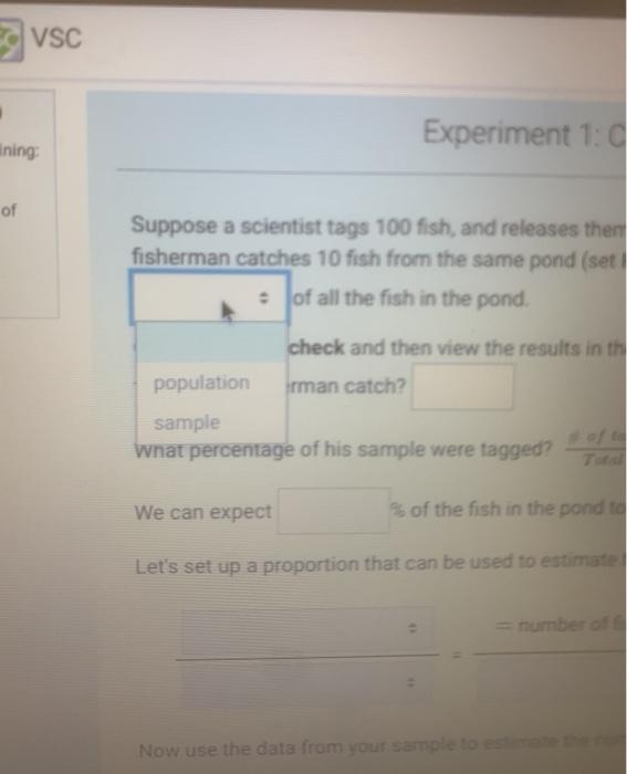 Solved CALCULATE Tagged fish in pond 100 Tagged fish caught | Chegg.com