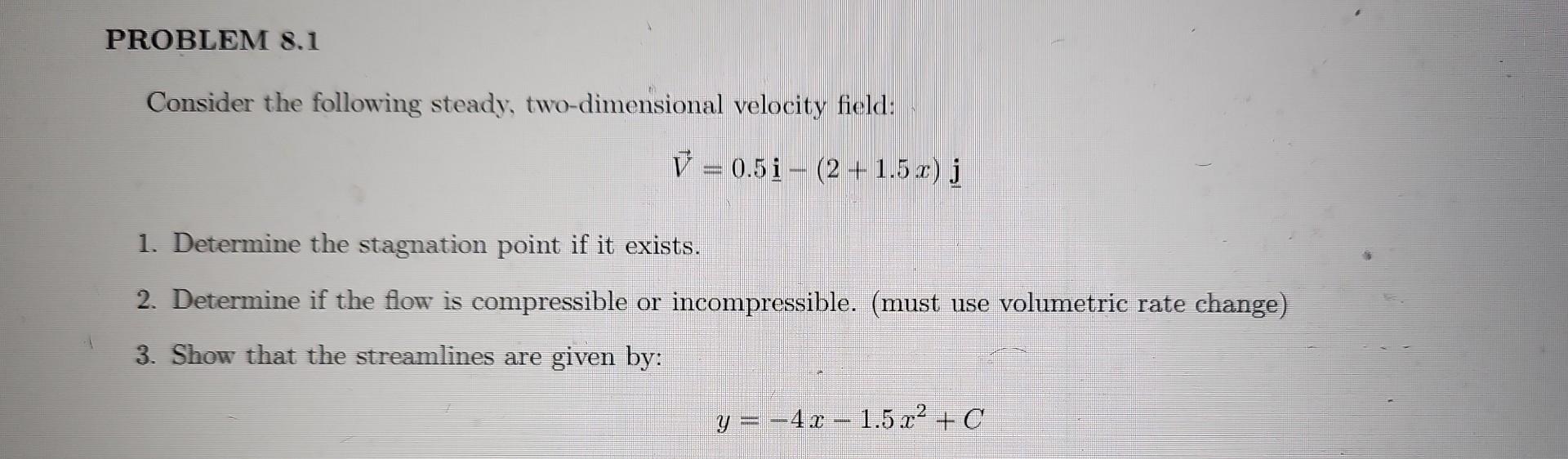 Solved Consider the following steady, two-dimensional | Chegg.com