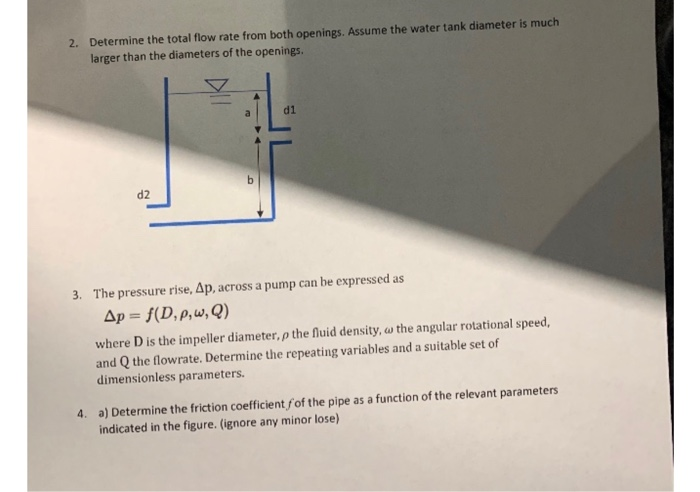 Solved 2. Determine the total flow rate from both openings. | Chegg.com