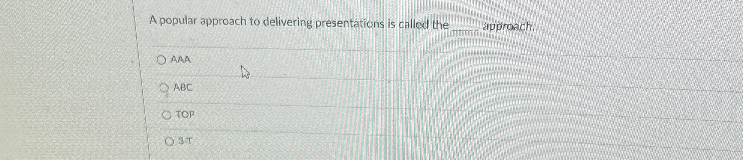 Solved A popular approach to delivering presentations is | Chegg.com