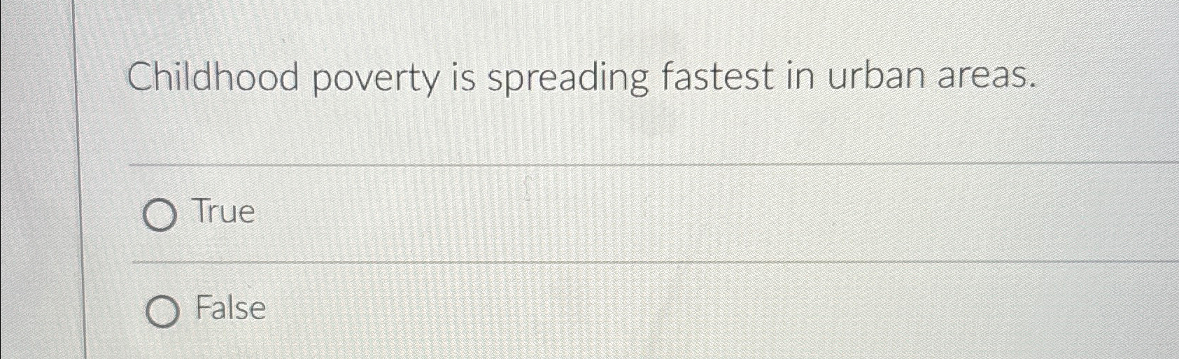 Solved Childhood poverty is spreading fastest in urban | Chegg.com