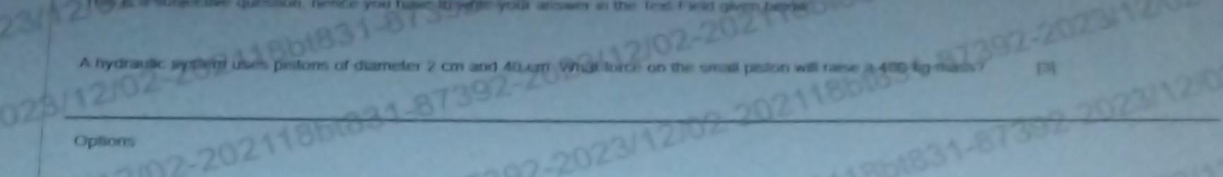 Solved Options | Chegg.com