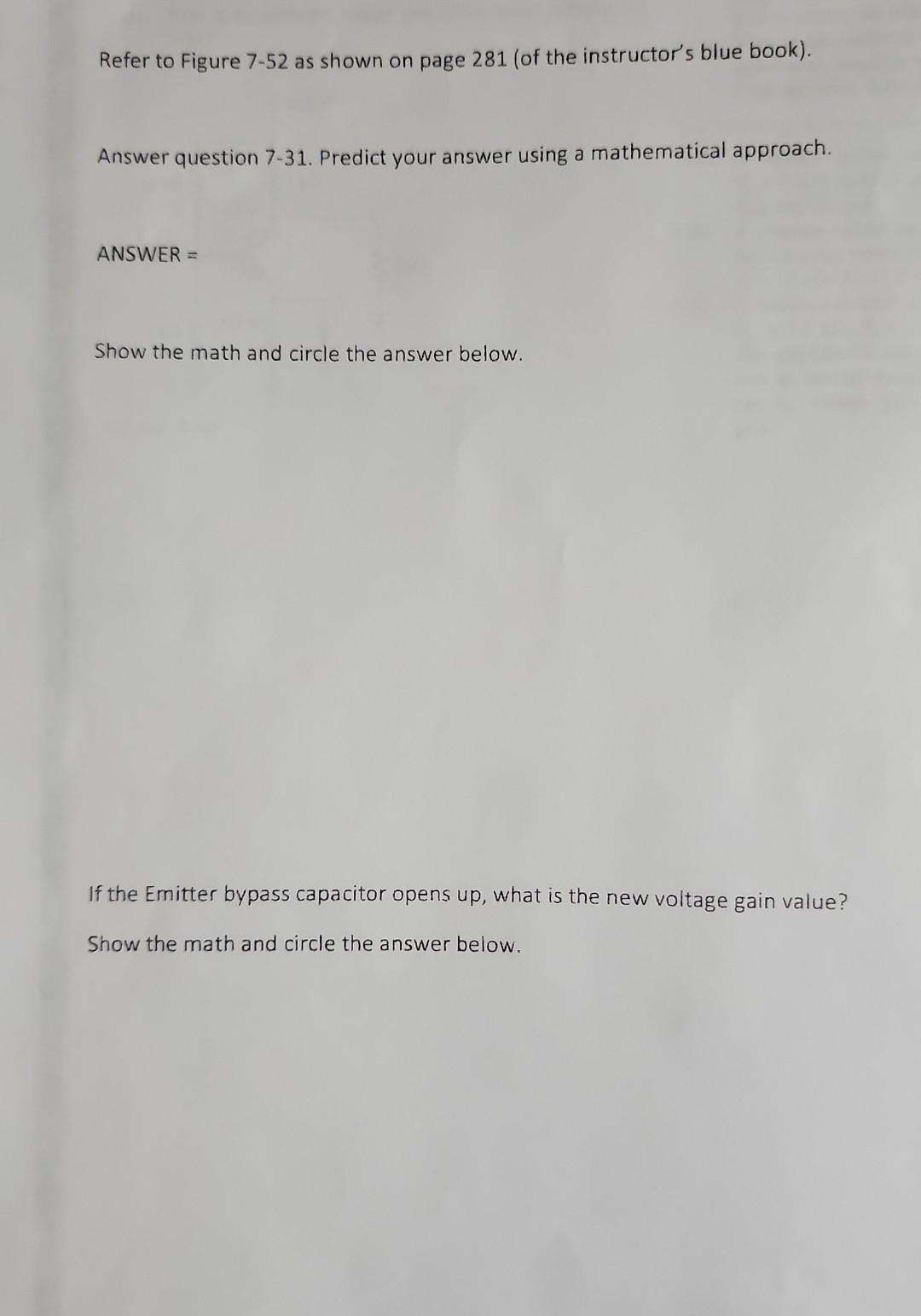 Solved Refer to Figure 7-52 as shown on page 281 (of the | Chegg.com