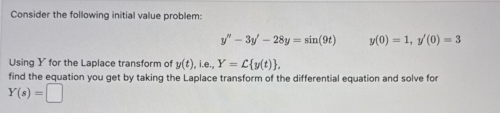Solved Consider the following initial value | Chegg.com