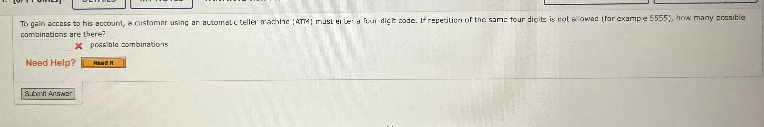 Solved To gain access to his account, a customer using an | Chegg.com