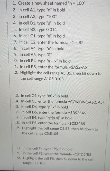 Solved Creating a blank excel sheet, copy the cell range | Chegg.com