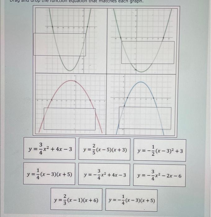 math 20-2 this question, is asking me to match each | Chegg.com