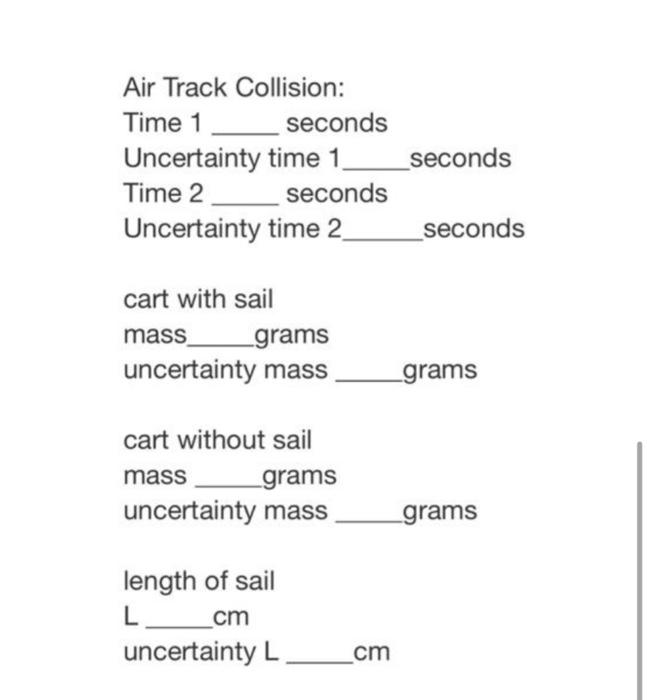 Experiment 109-4 1 of 2 Collision 1 Overview In this | Chegg.com