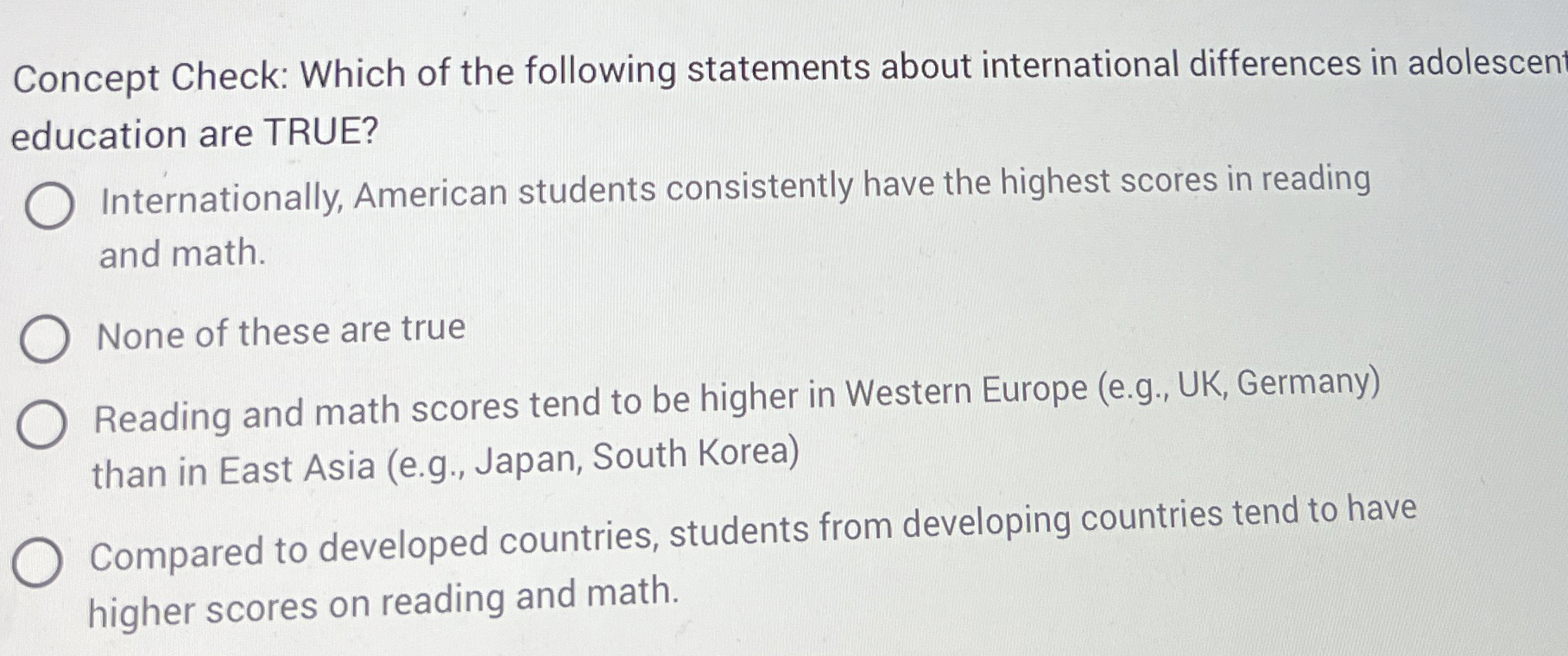 Solved Concept Check: Which of the following statements | Chegg.com