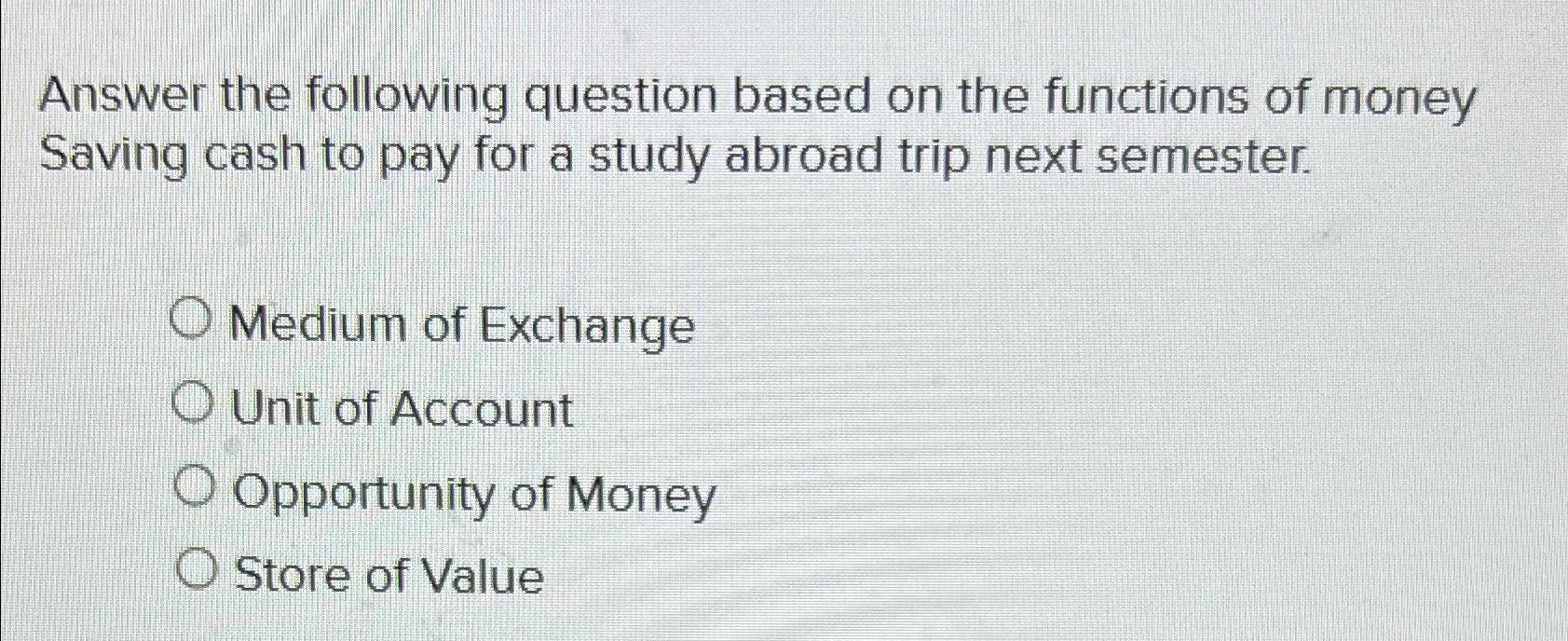 Solved Answer the following question based on the functions | Chegg.com