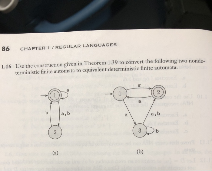Solved 86 CHAPTER 1 / REGULAR LANGUAGES 1.16 Use the | Chegg.com
