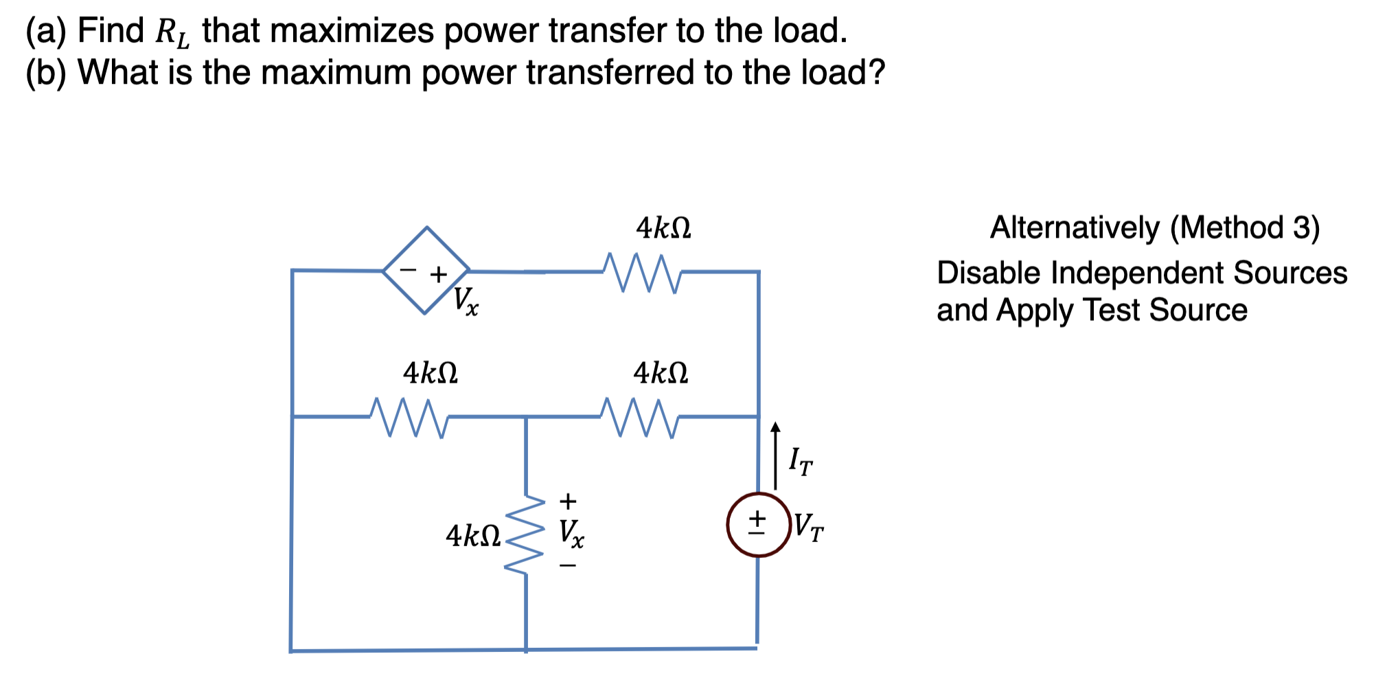 Solved (a) ﻿Find RL ﻿that maximizes power transfer to the | Chegg.com