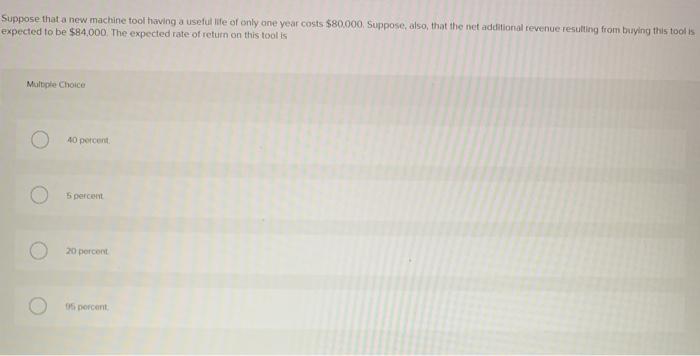 Solved Suppose that a new machine tool having a useful life | Chegg.com