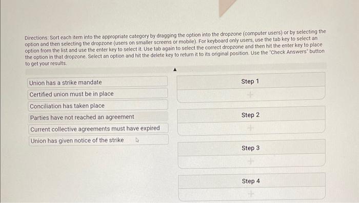 Directions: Sort each item into the appropriate | Chegg.com