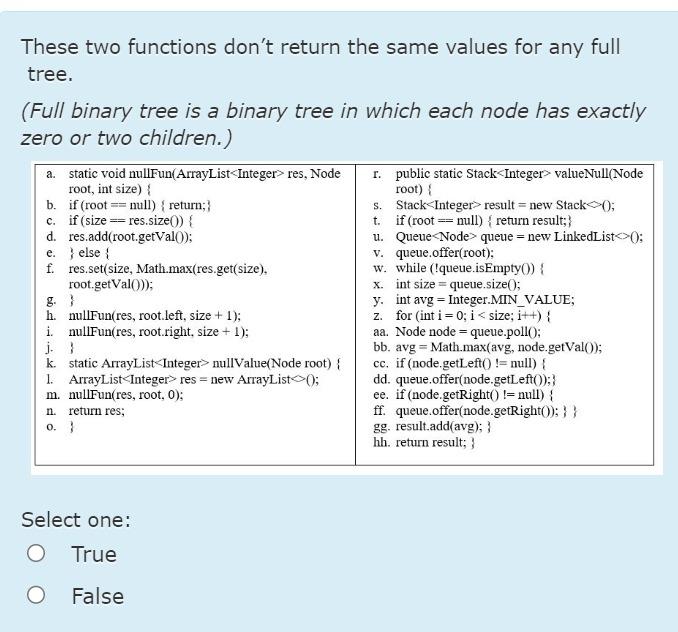 Solved These two functions don't return the same values for | Chegg.com