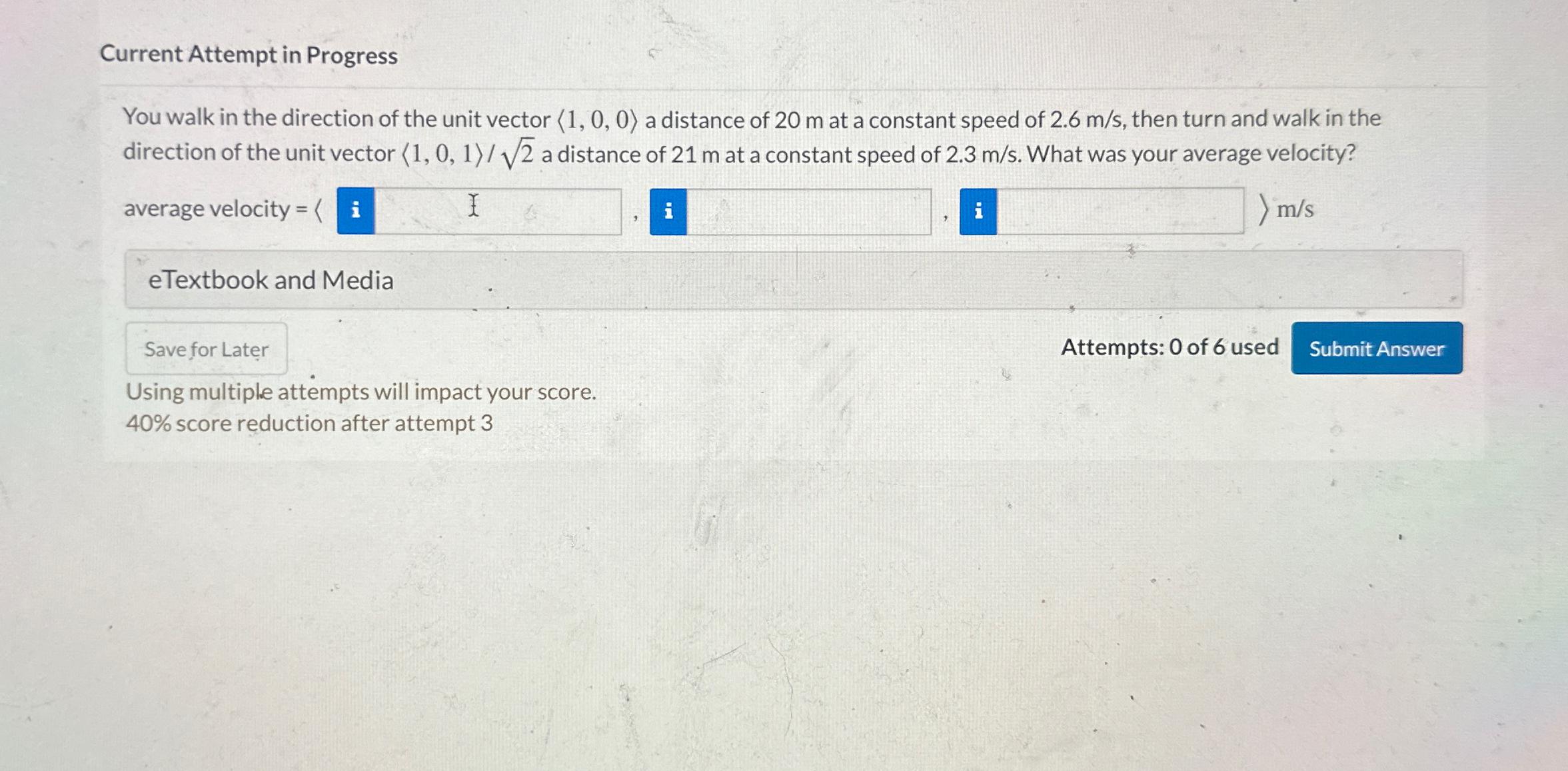 Solved Current Attempt in ProgressYou walk in the direction | Chegg.com