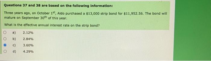 Solved Questions 37 and 38 are based on the following | Chegg.com