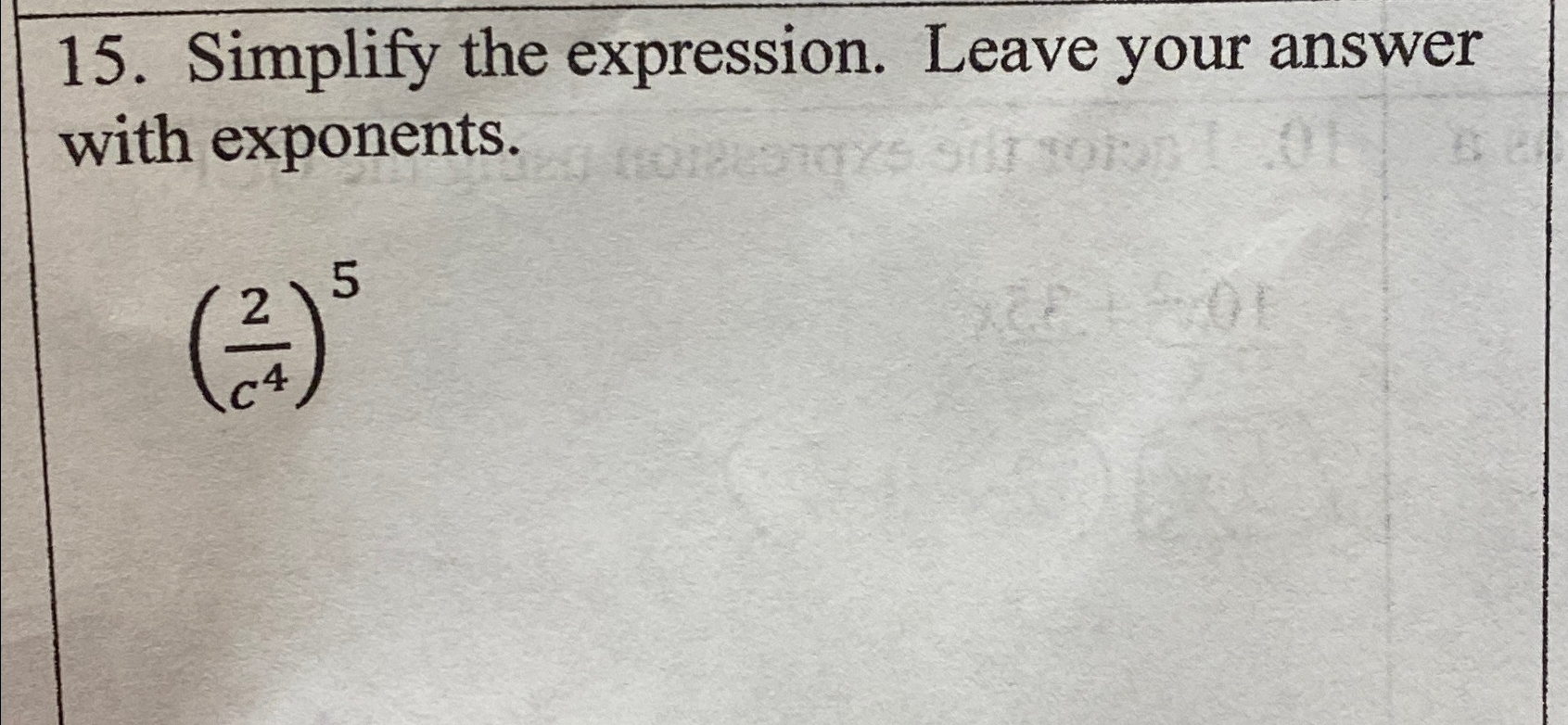 Solved Simplify the expression. Leave your answer with | Chegg.com