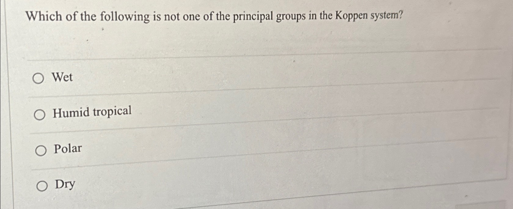Solved Which of the following is not one of the principal | Chegg.com