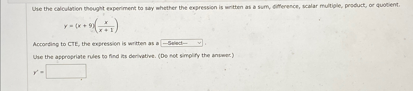 Solved Use the calculation thought experiment to say whether | Chegg.com