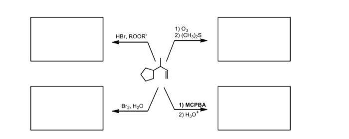 Solved 3. (3 points each) Draw the major product or reagents | Chegg.com
