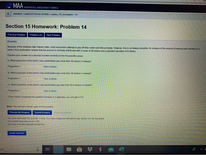 Solved MAA MATHEMATICAL ASSOCIATION OF AMERICA