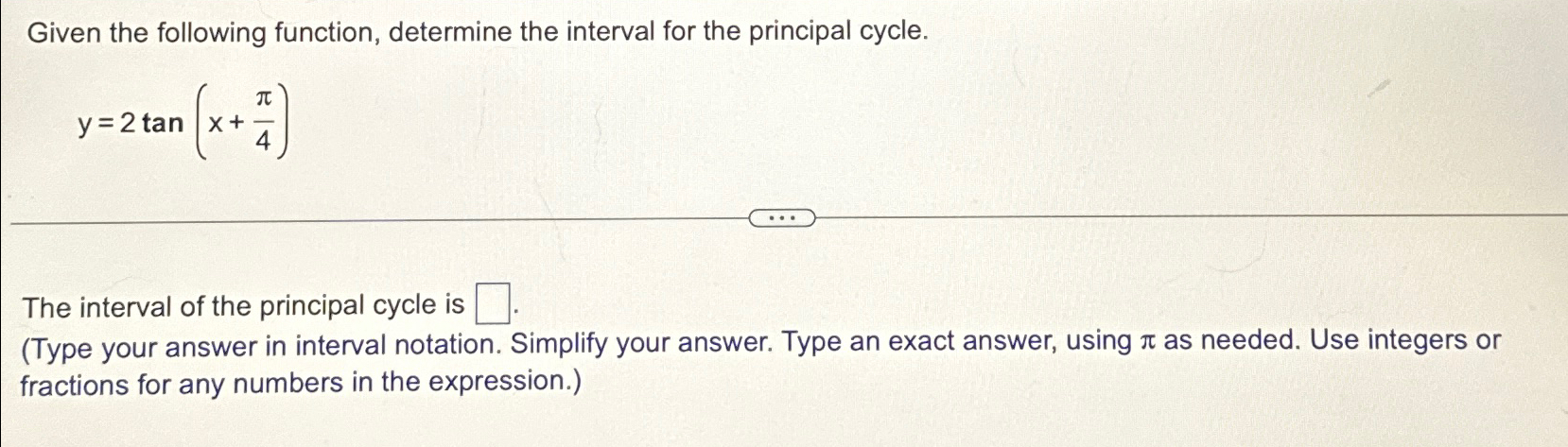 Solved Given the following function, determine the interval | Chegg.com