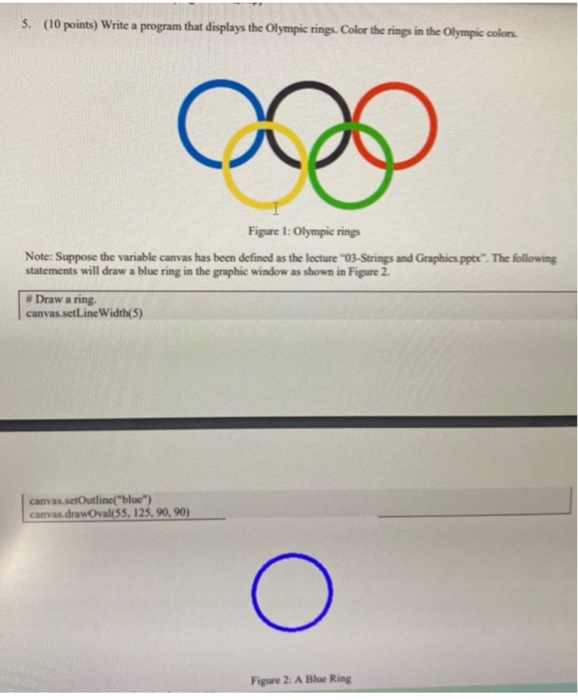 Solved 5. (10 points) Write a program that displays the | Chegg.com