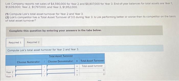Solved Lok Company reports net sales of $4,590,000 for Year | Chegg.com