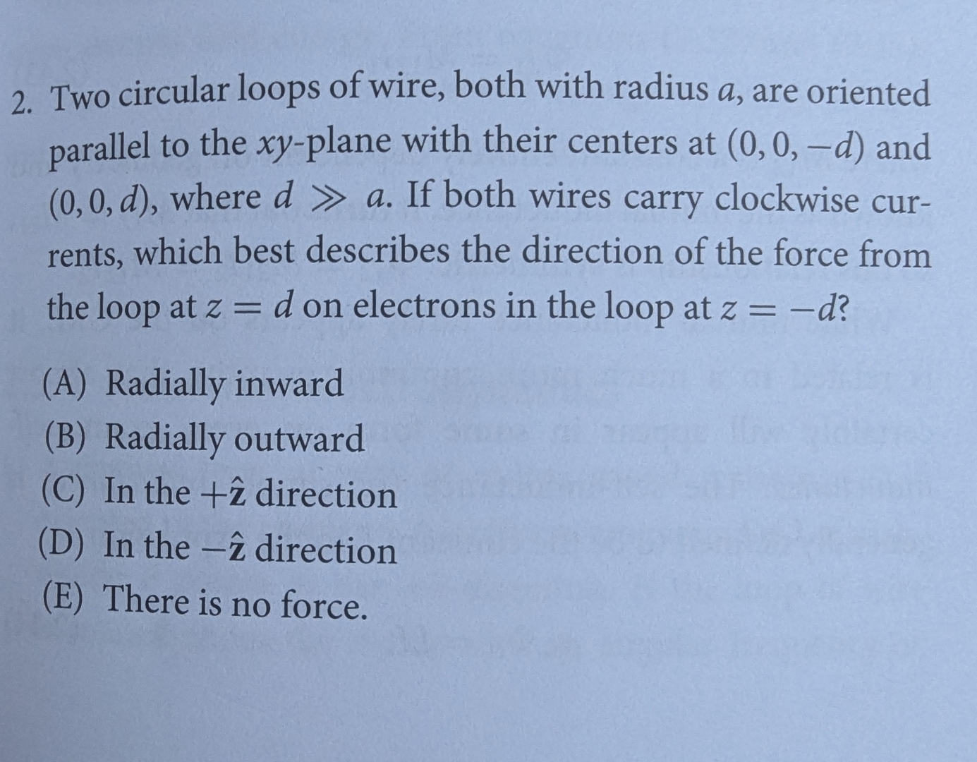 Solved Two circular loops of wire, both with radius a, ﻿are | Chegg.com